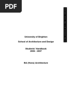 UCT Architecture BAS Portfolio Guide | PDF | Drawing | Academic Degree