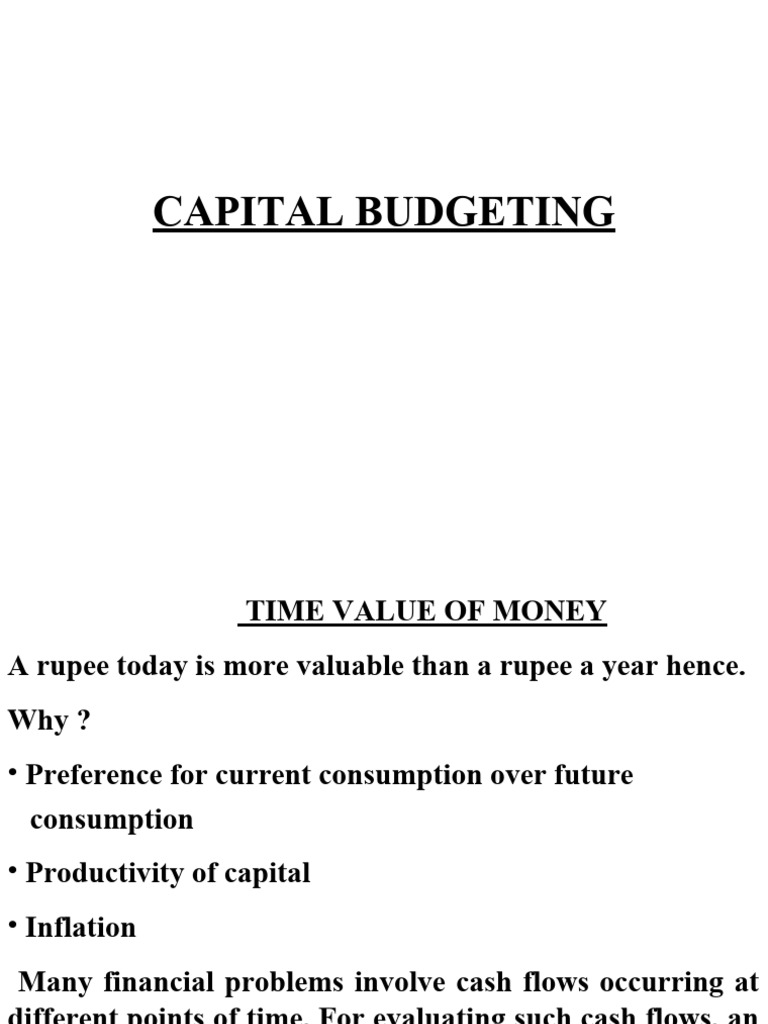 Capital Budgeting Tutorial | PDF | Net Present Value | Interest