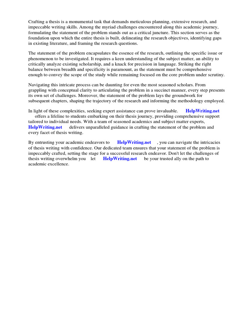 Statement of the Problem in Thesis Library System | PDF | Thesis | Essays