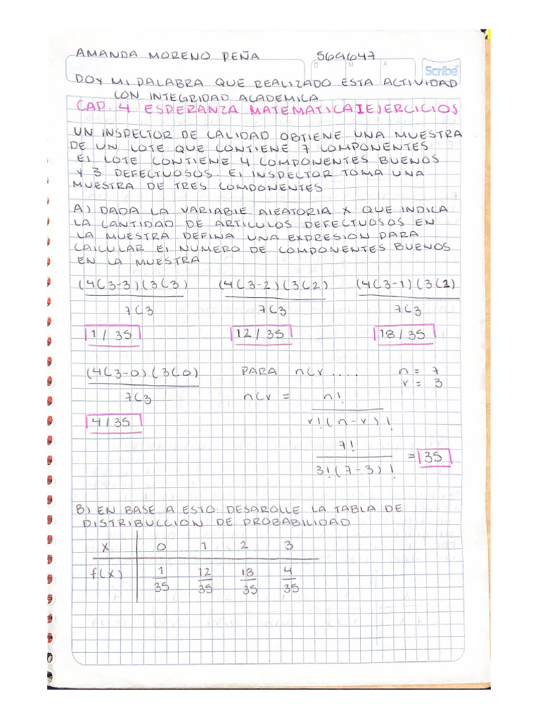 Ejercicios Cap 4 Pt.1 | PDF
