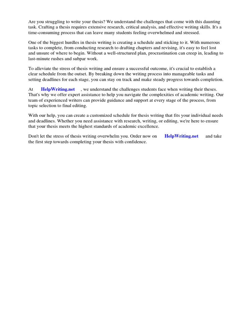 Schedule For Thesis Writing | PDF | Thesis | Computer Security