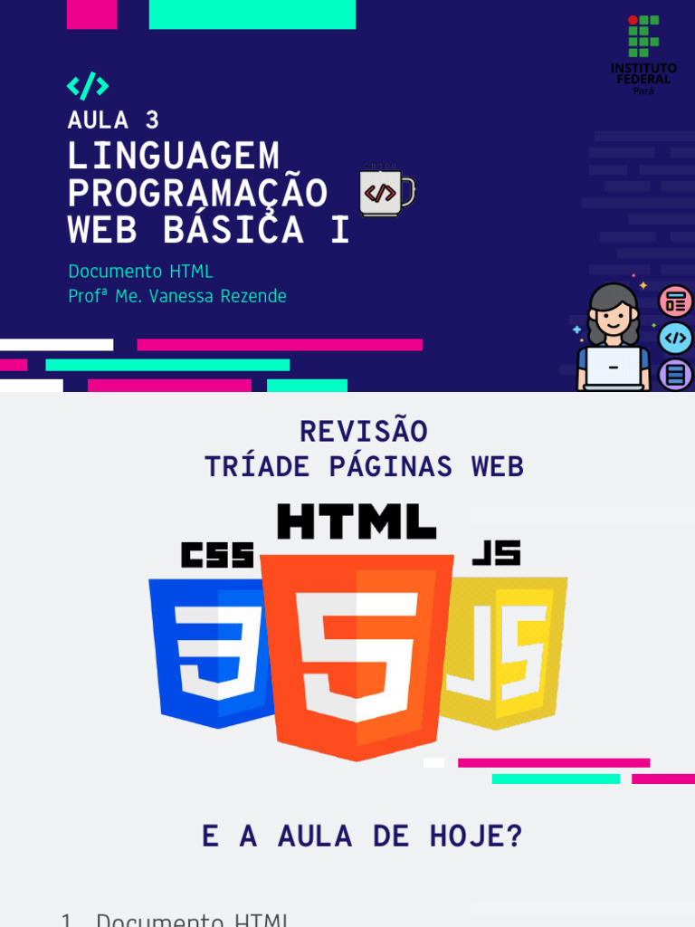 Aula 3 | Download grátis PDF | Html | Elemento HTML