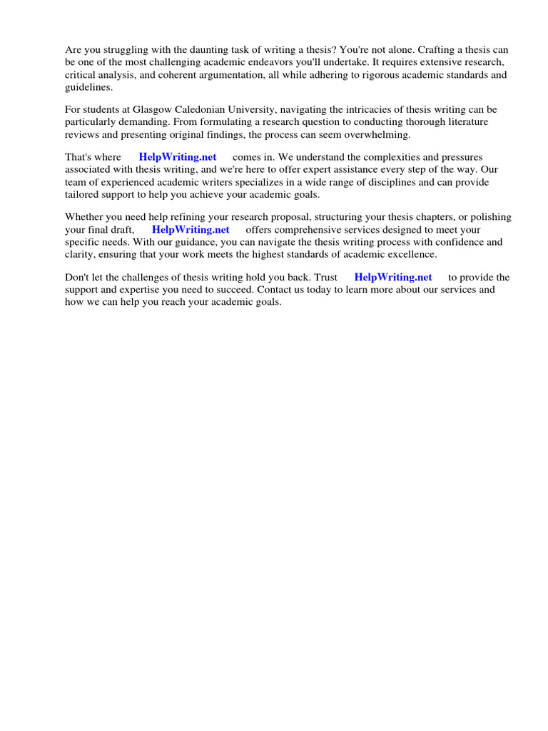 Glasgow Caledonian University Thesis Search | PDF | Systematic Review ...