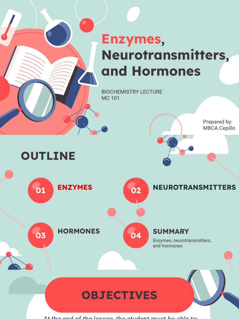[MC 101] 4.1 Enzymes, Neurotransmitters, And Hormones | PDF