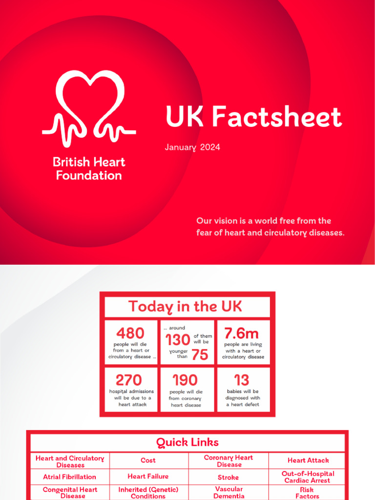 BHF CVD Statistics Uk Factsheet | PDF