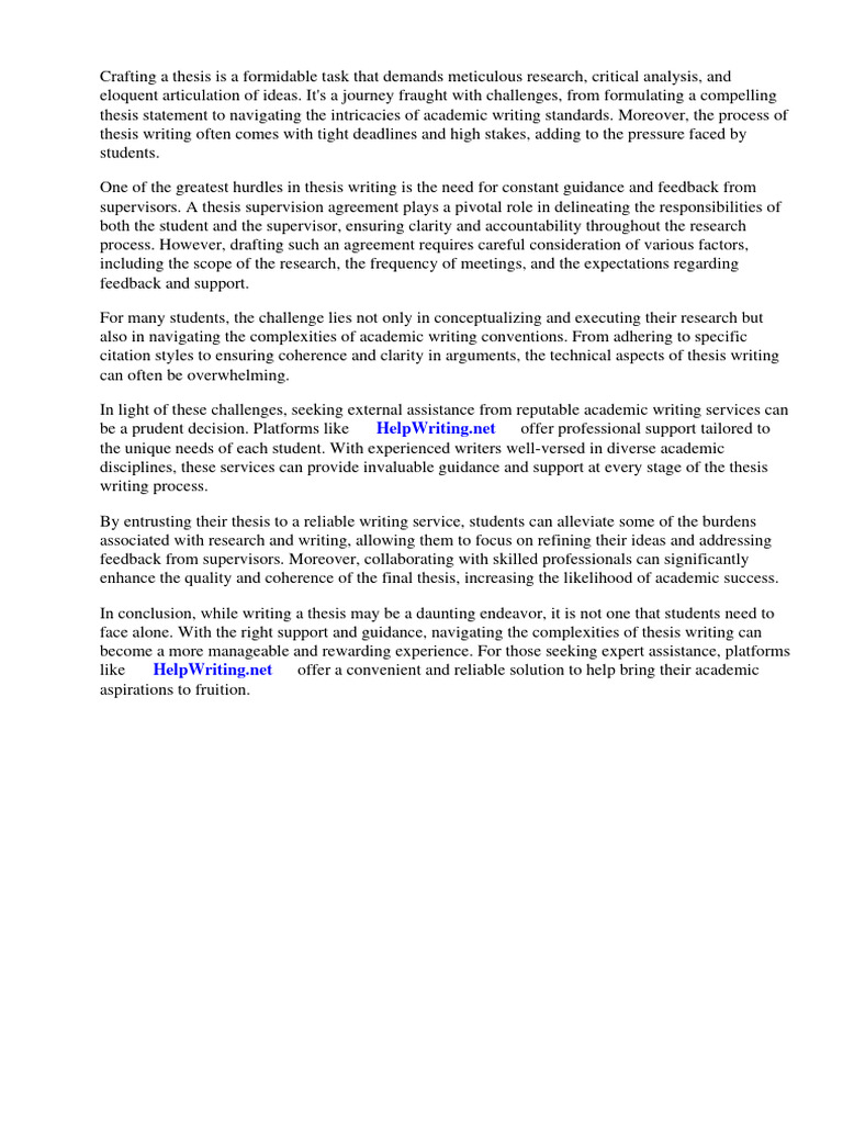 Thesis Supervision Agreement | PDF | World Wide Web | Internet & Web