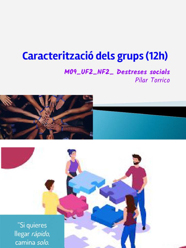 UF2 NF2. Caracterització Del Grup | PDF