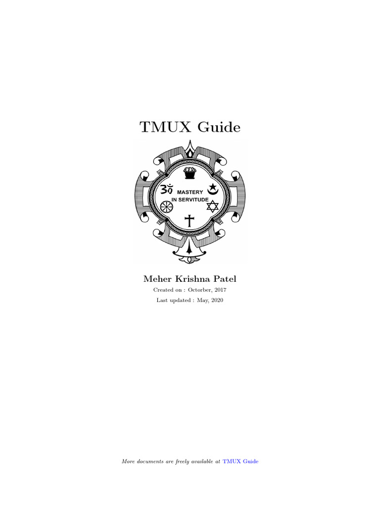 TMUX Command Guide | PDF | Software Engineering | Computing Platforms