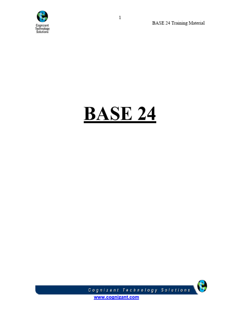 Base 24 | PDF | Automated Teller Machine | Emv