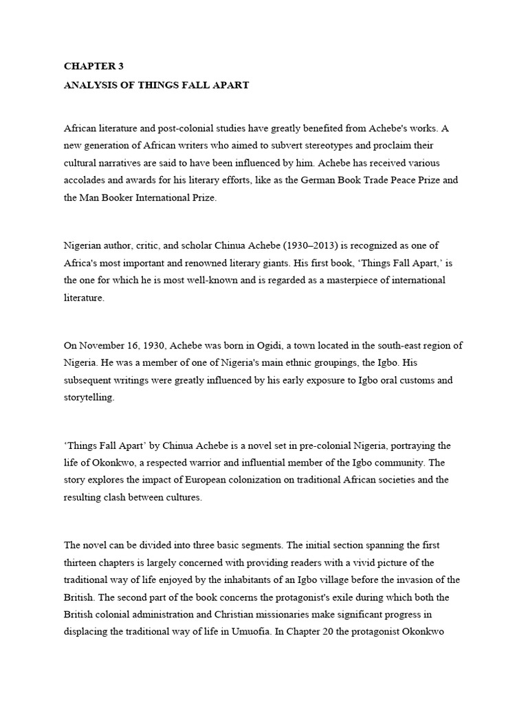 Things Fall Apart Analysis | PDF