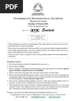 Bmo1 2025 | PDF | Mathematics