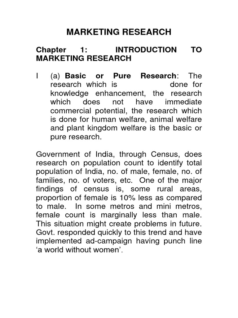 Project Report at Market Reserch | PDF | Marketing | Retail