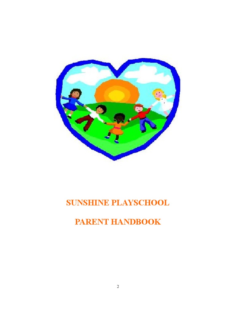 Sunshine Playschool Parent Handbook | PDF | Child Protective Services ...
