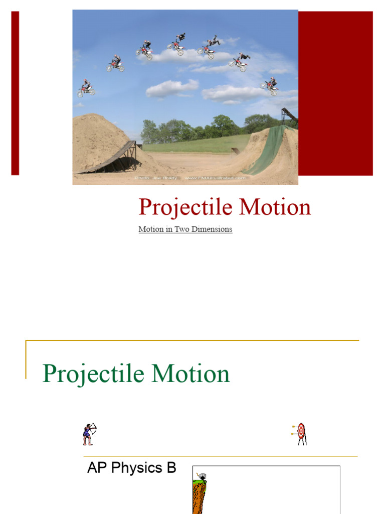 AP Physics 1 - CH 3 Projectile Motion-1 | PDF | Motion (Physics ...
