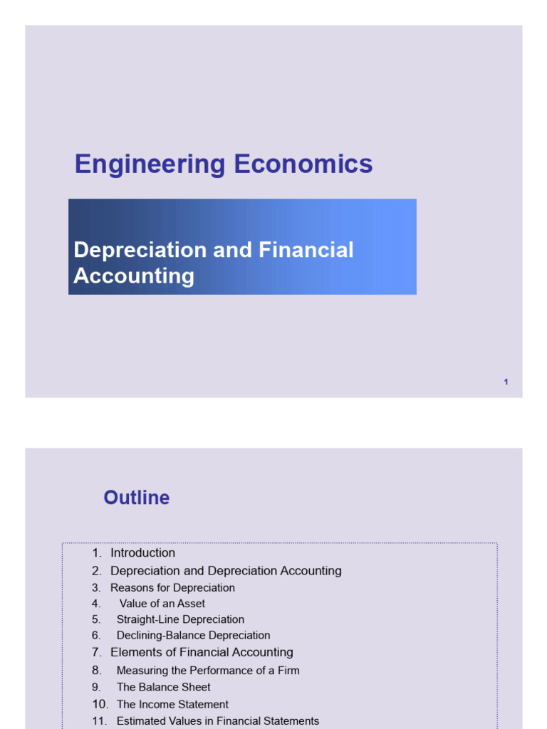 Depreciation and Financial Accounting | PDF | Balance Sheet | Equity ...