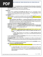 SC/ST Atrocities Act Overview 1989 | PDF | Crime & Violence | Crimes