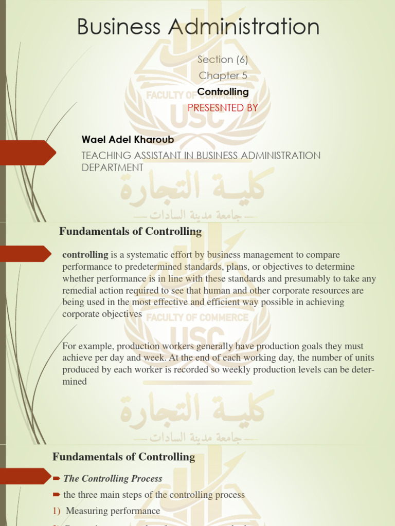 Business Administration: Section | PDF | Goal | Leadership