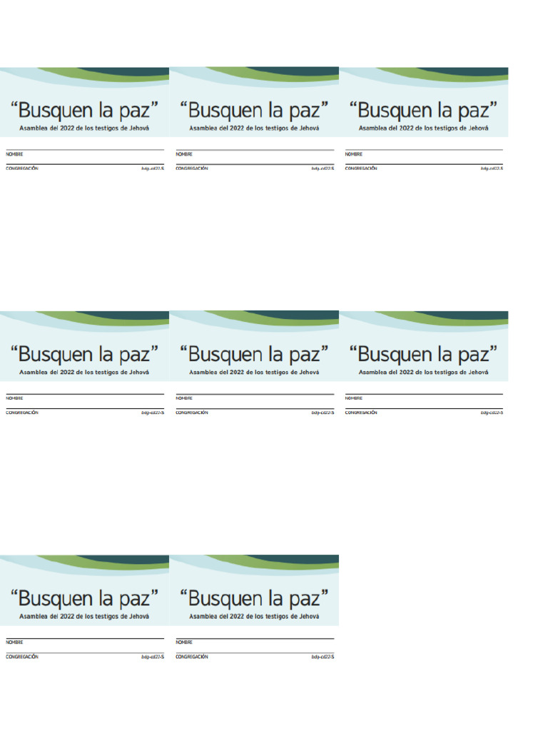 Tarjetas de Solapa 2 | PDF