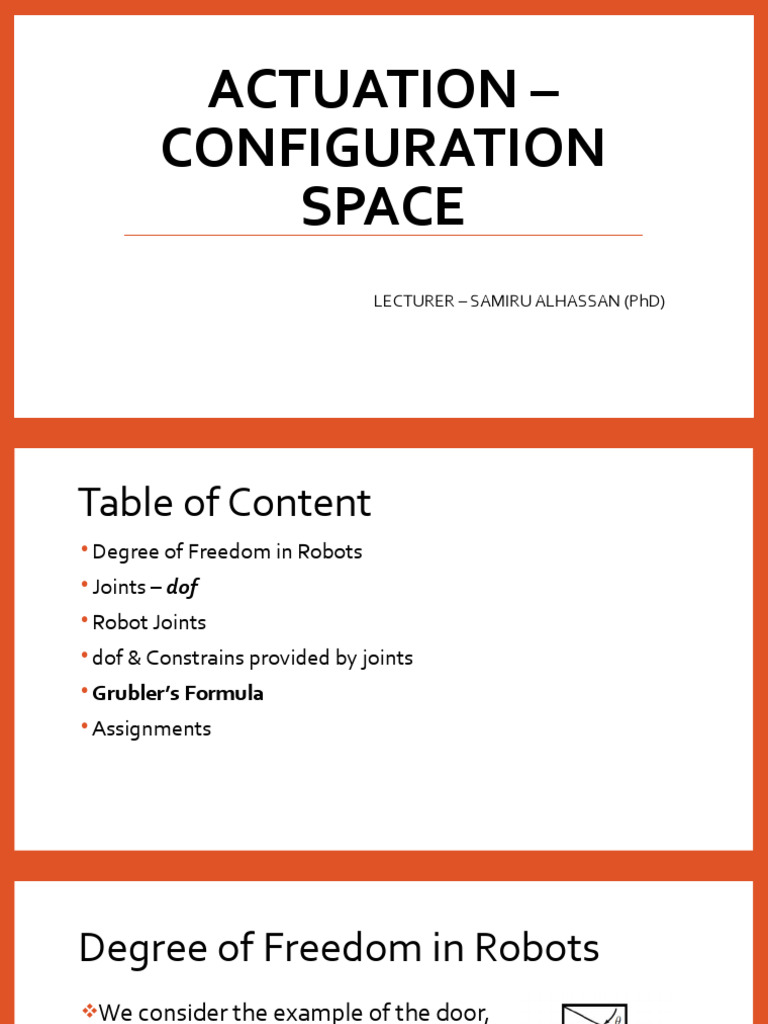 Lect. 3 - Actuation | PDF | Geometry | Machines