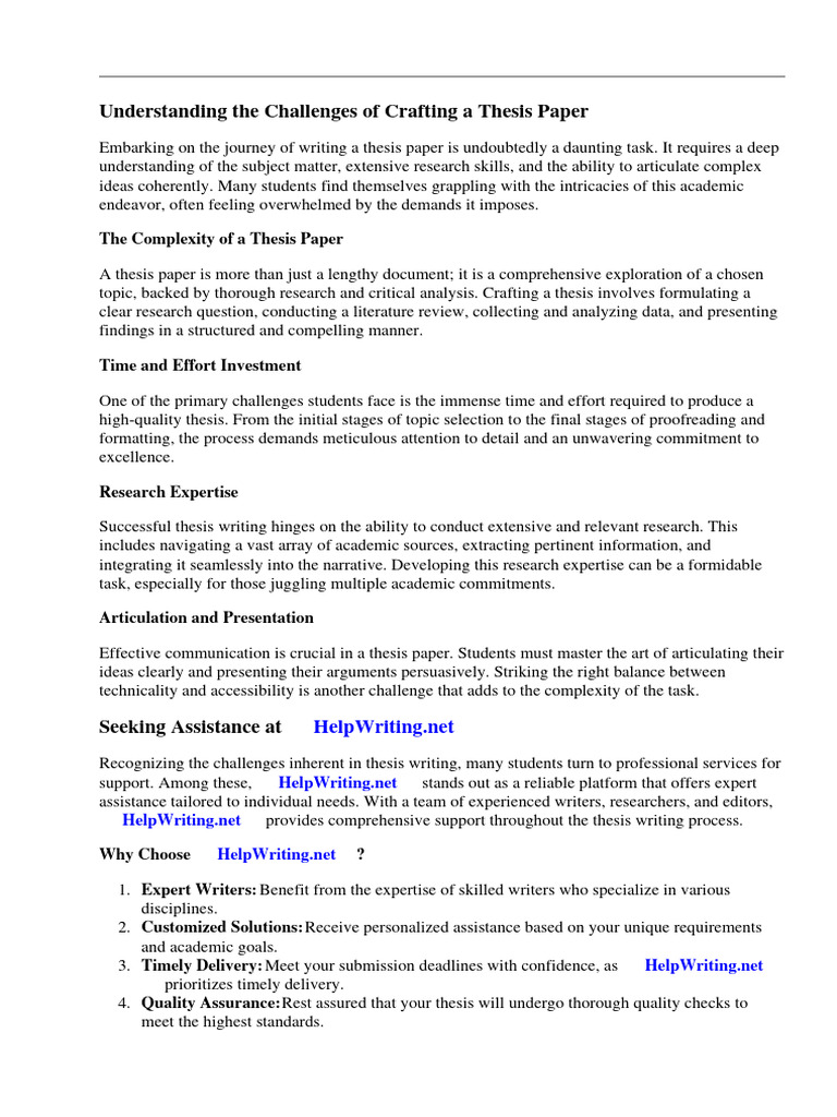 What is a Thesis Paper | PDF | Thesis | Essays