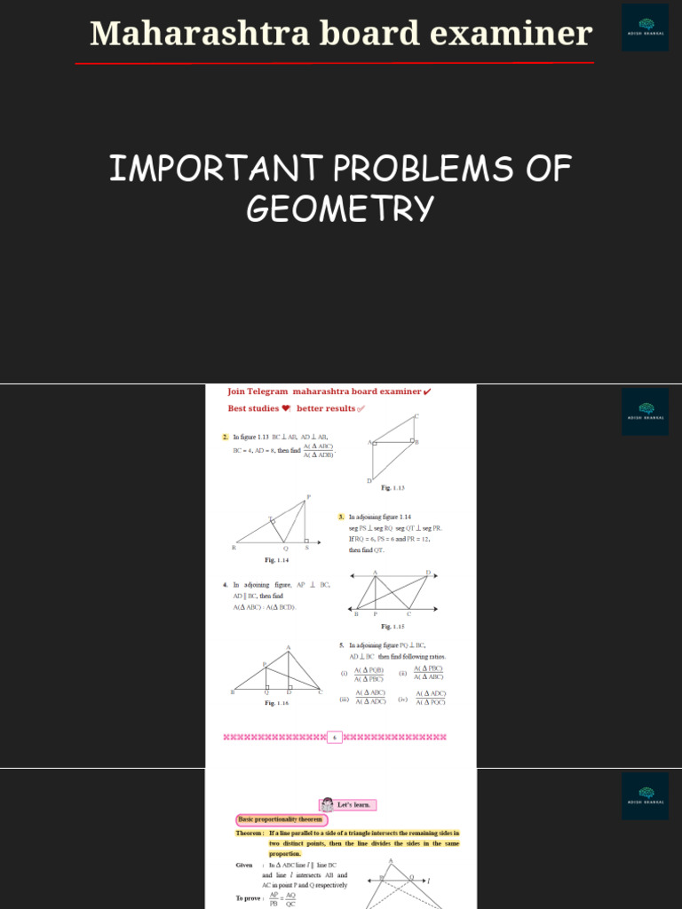 Important Problems of Geometry | PDF