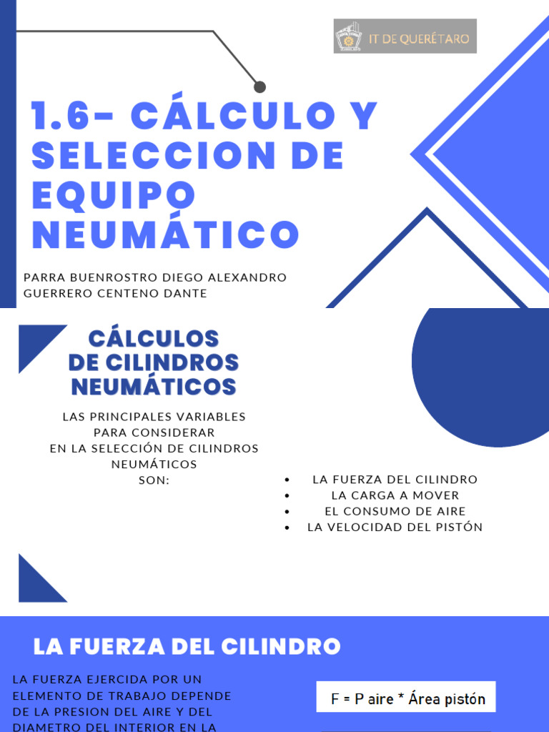 Cálculo y Selección de Equipo Neumático | PDF | Presión