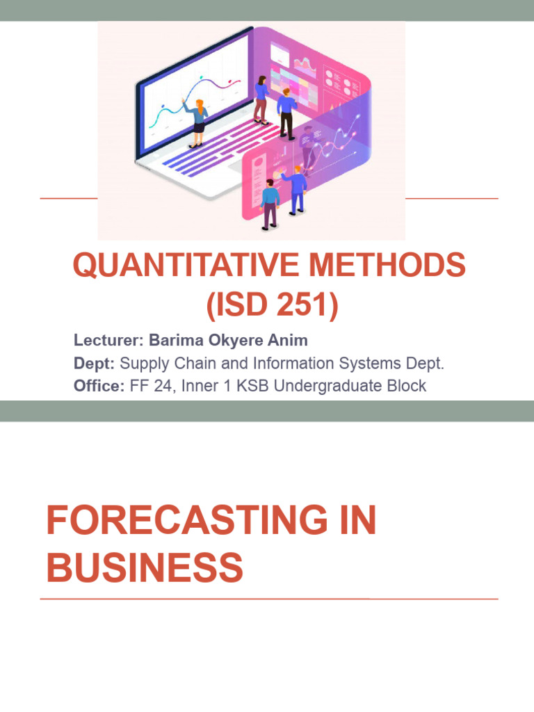 Forecasting in Business (PPT) - 092138 | PDF | Forecasting | Regression Analysis