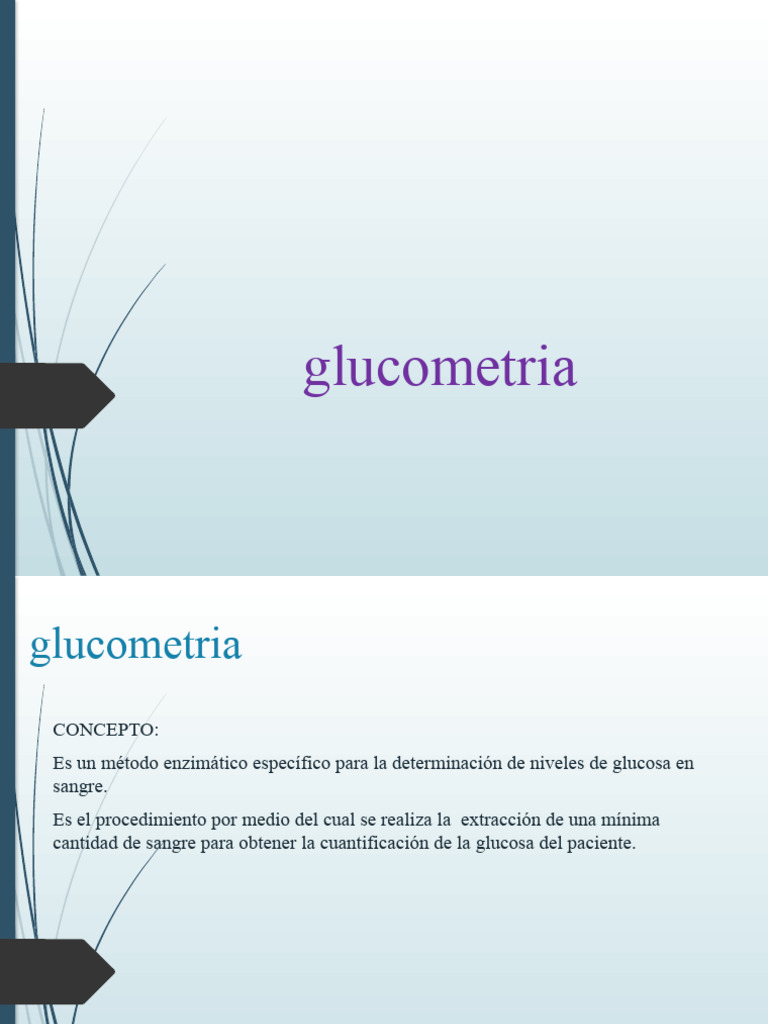 Glucometria 171007012723 | PDF | Glucosa | Diabetes