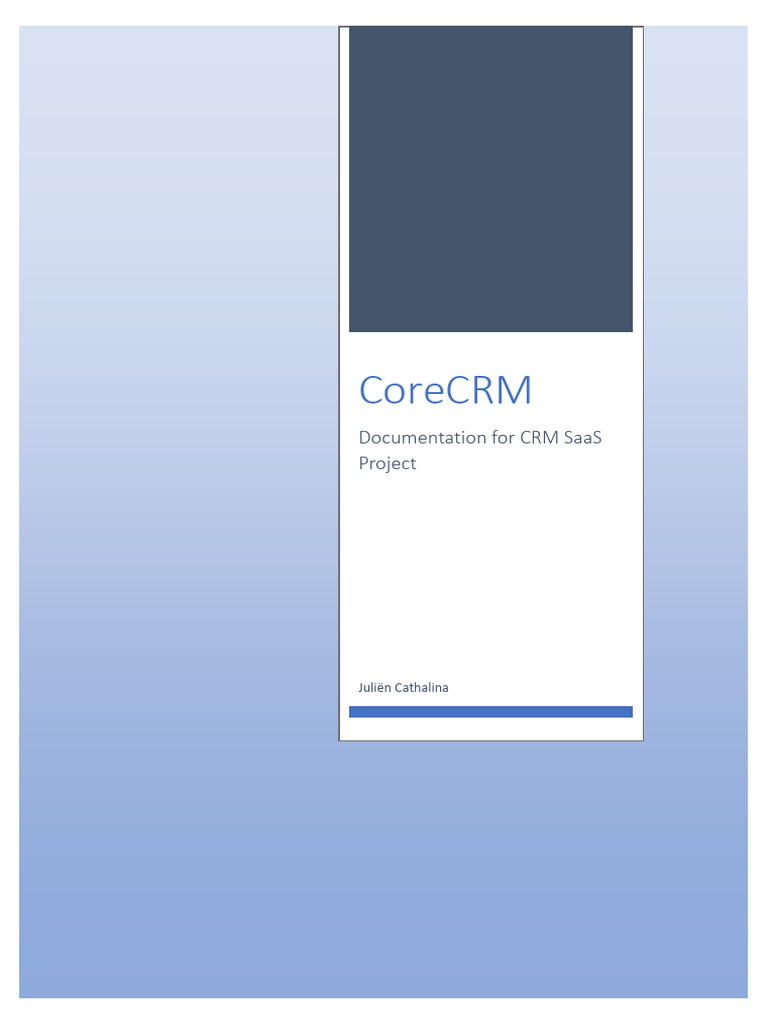 CRM WebApp Documentation | PDF | Security | Computer Security CRM WebApp Documentation | PDF | Security | Computer Security