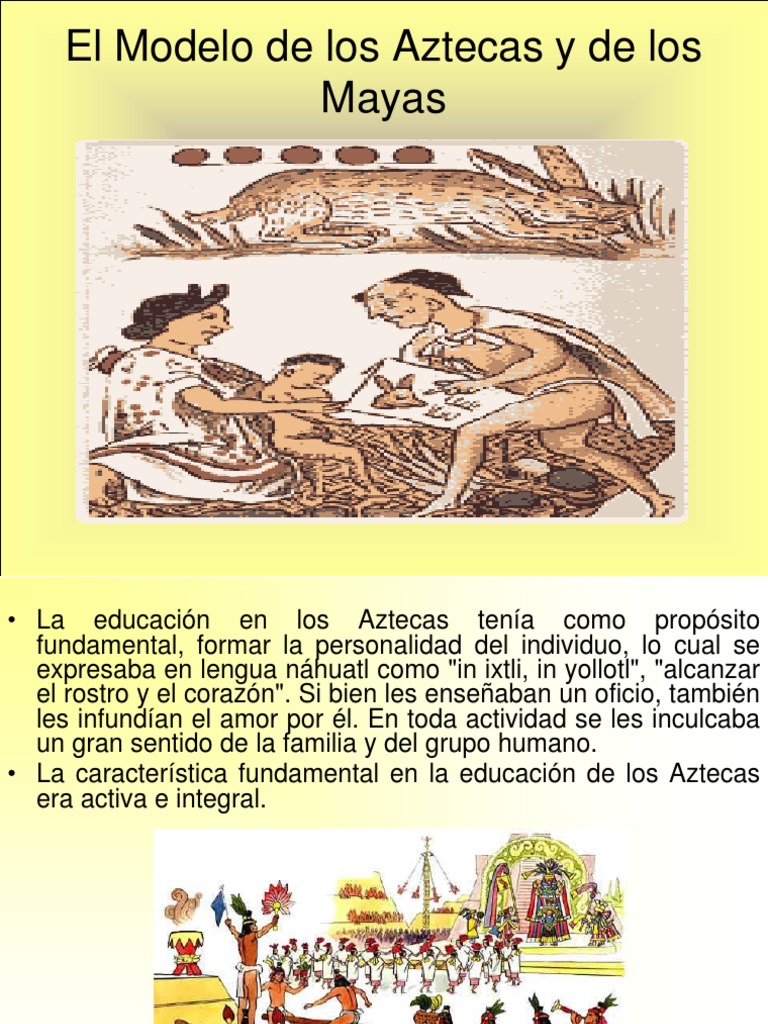 El Modelo de Los Azteca y Mayas "HISTORIA DE LA EDUCACION EN MEXICO"
