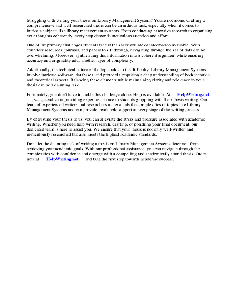 Library Management System Thesis Scribd | PDF | Libraries | Programming