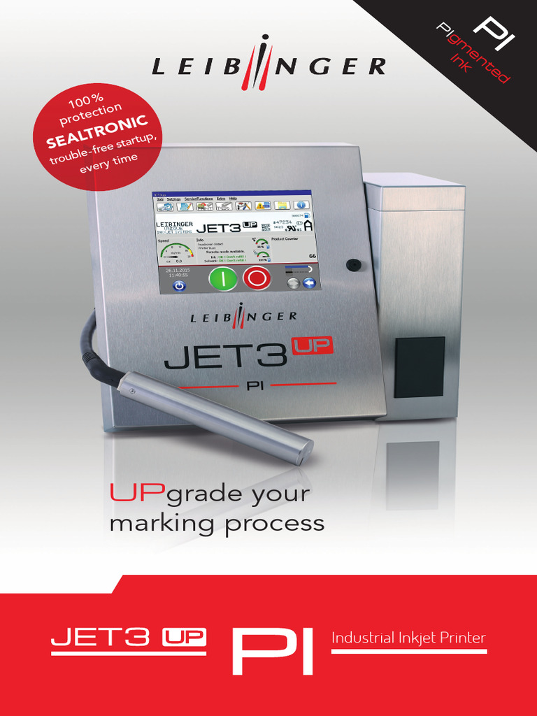 Leibinger JET3upPI Brochure - Asia | PDF | Printer (Computing) | Ink