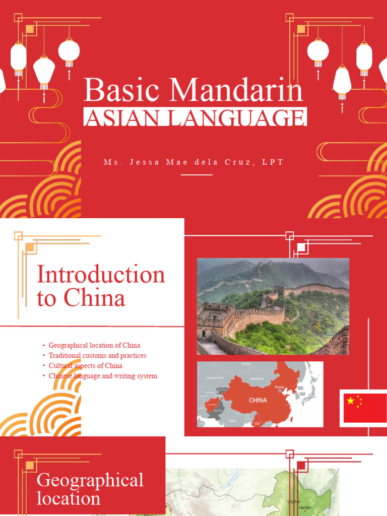 Lesson 1 Introduction To China | PDF | Chinese Language | Tone ...