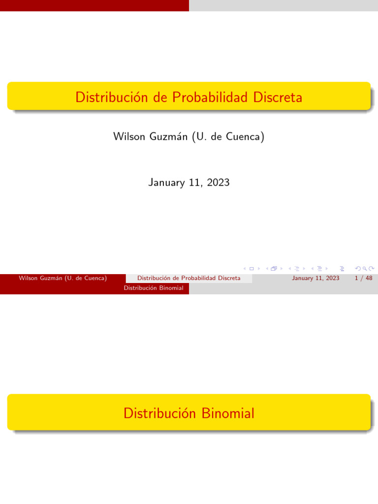 Distribucion de Probabilidad Discreta | PDF