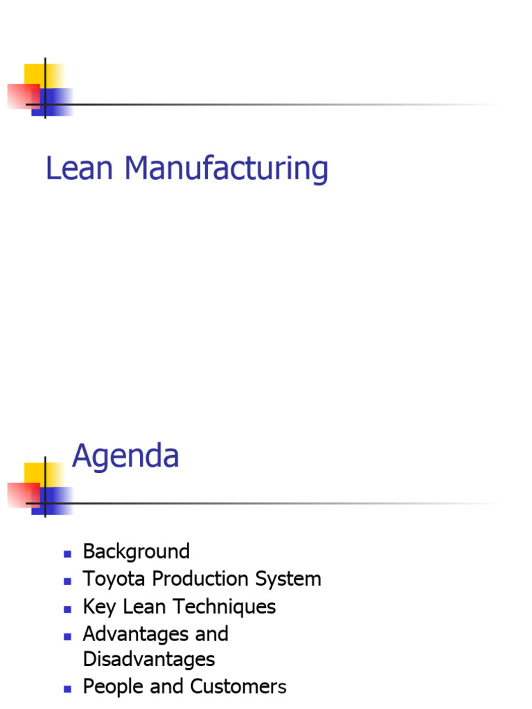 LEAN System | PDF | Lean Manufacturing | Inventory