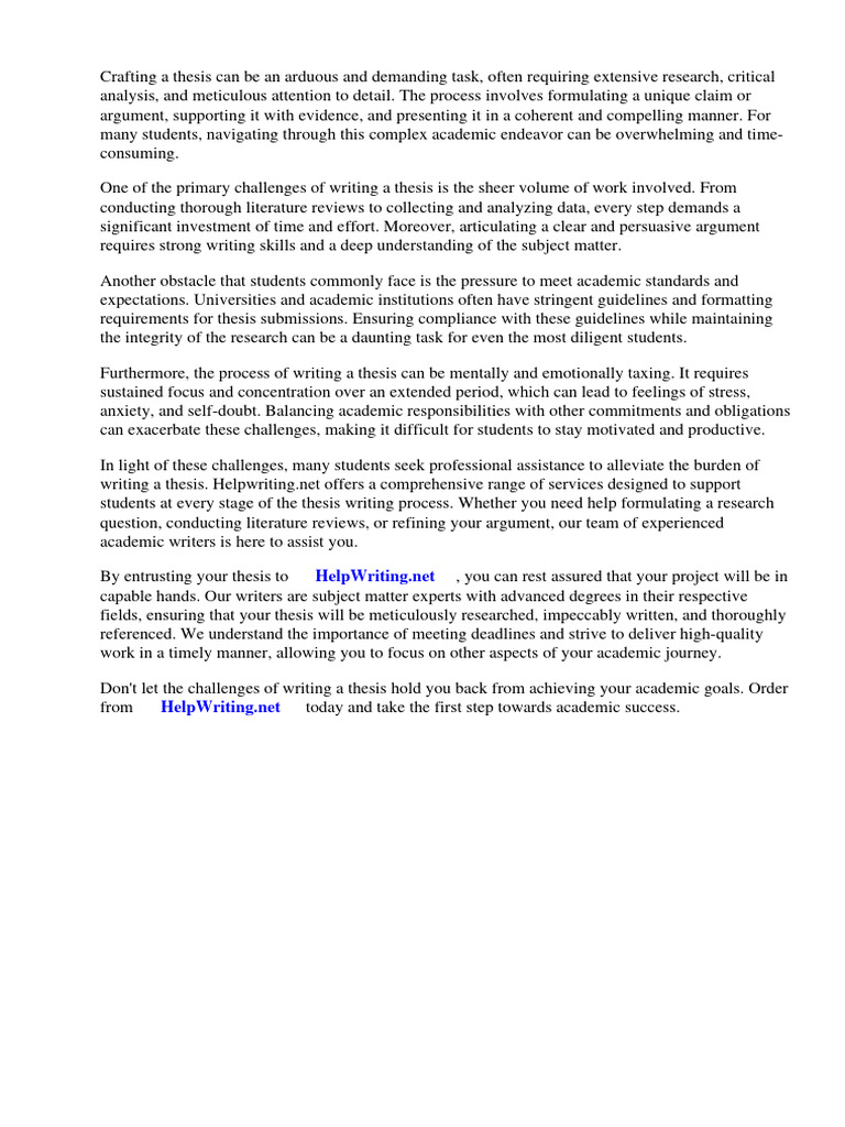 Thesis Claim | PDF | Essays | Thesis