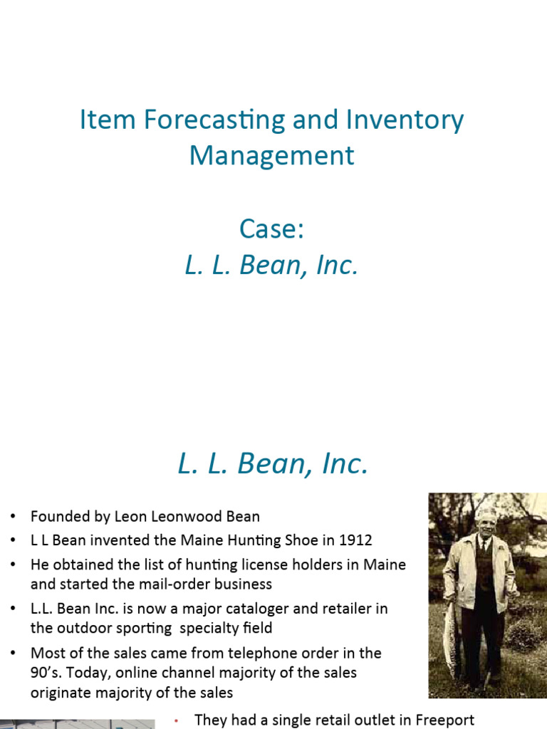 Case 3 LL Bean Solution | PDF | Forecasting | Economics