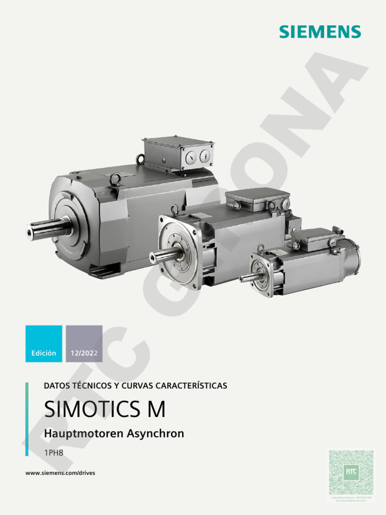 SIEMENS - SIMOTICS M - Datos Técnicos y Curvas Características ...