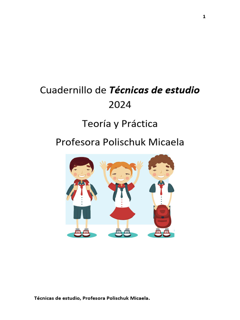 Cuadernillo de Técnicas de Estudio 2024 | PDF | Las emociones | Inteligencia emocional
