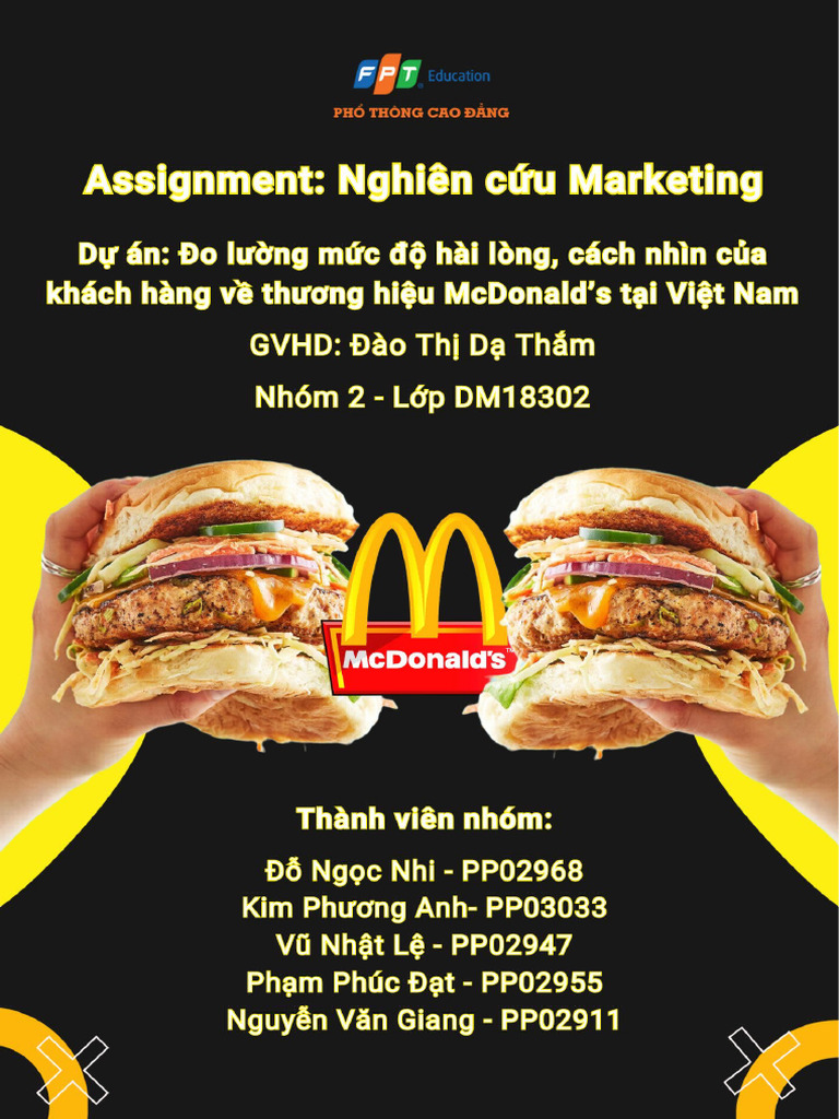 Assignment - Nhóm 2 - McDonald's | PDF