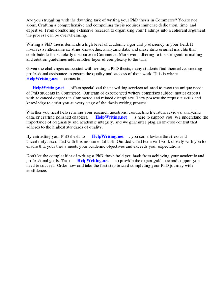 PHD Thesis Commerce PDF | PDF | Retail | E Commerce