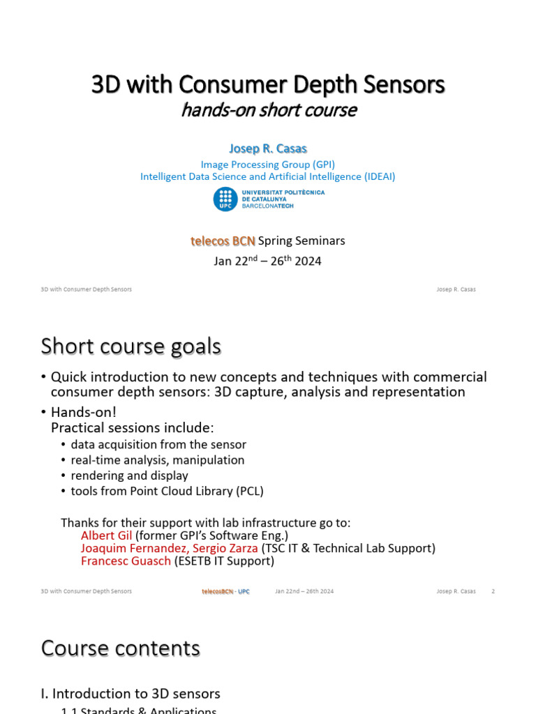 3D With Consumer Depth Sensors s1 Introduction 23T | PDF | 3 D Computer ...
