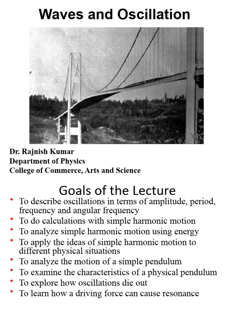 Waves and Oscillation 1 | PDF