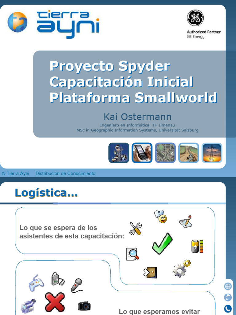 Capacitación en Smallworld PNI | PDF | Ventana (informática) | Software