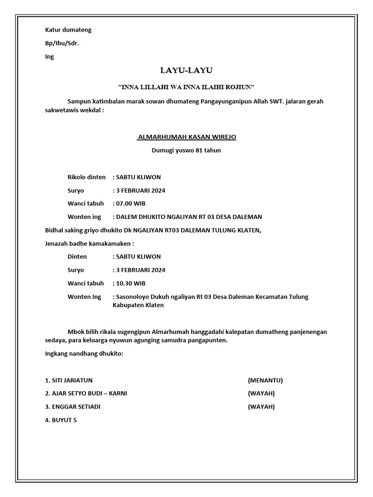 Layu Layu | PDF