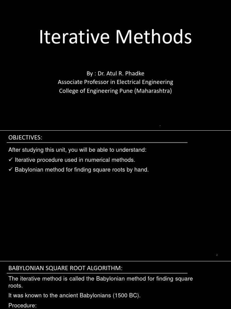 Iterative method (2) | PDF | Numerical Analysis | Square Root