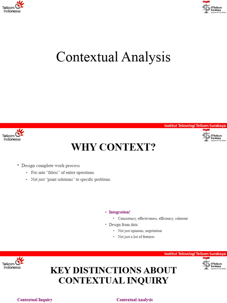 Contextual Analysis for UX Design | PDF | Information | Global ...
