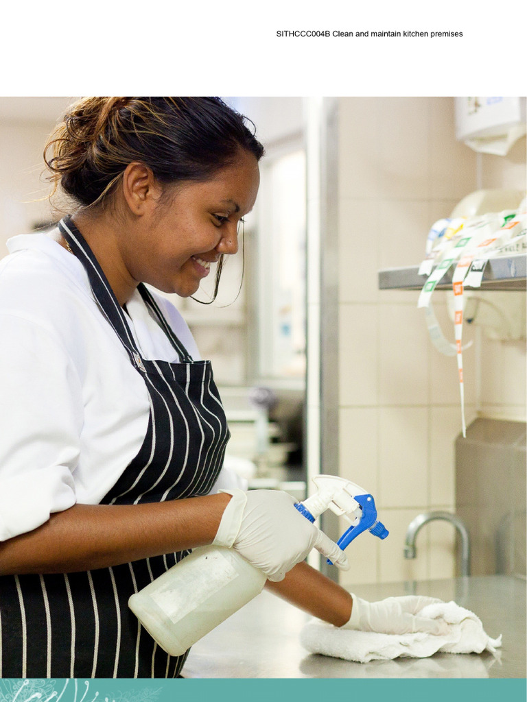 Sithccc004b Clean and Maintain Kitchen Premises 2012 | PDF ...