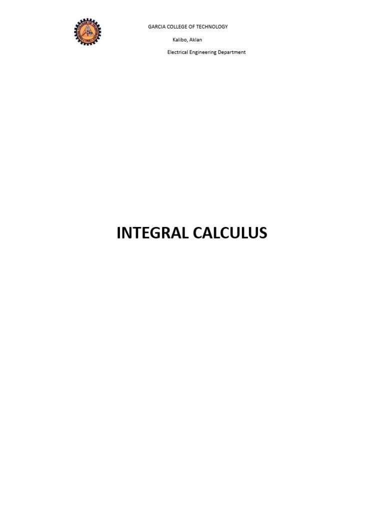 Integral Calculus | PDF