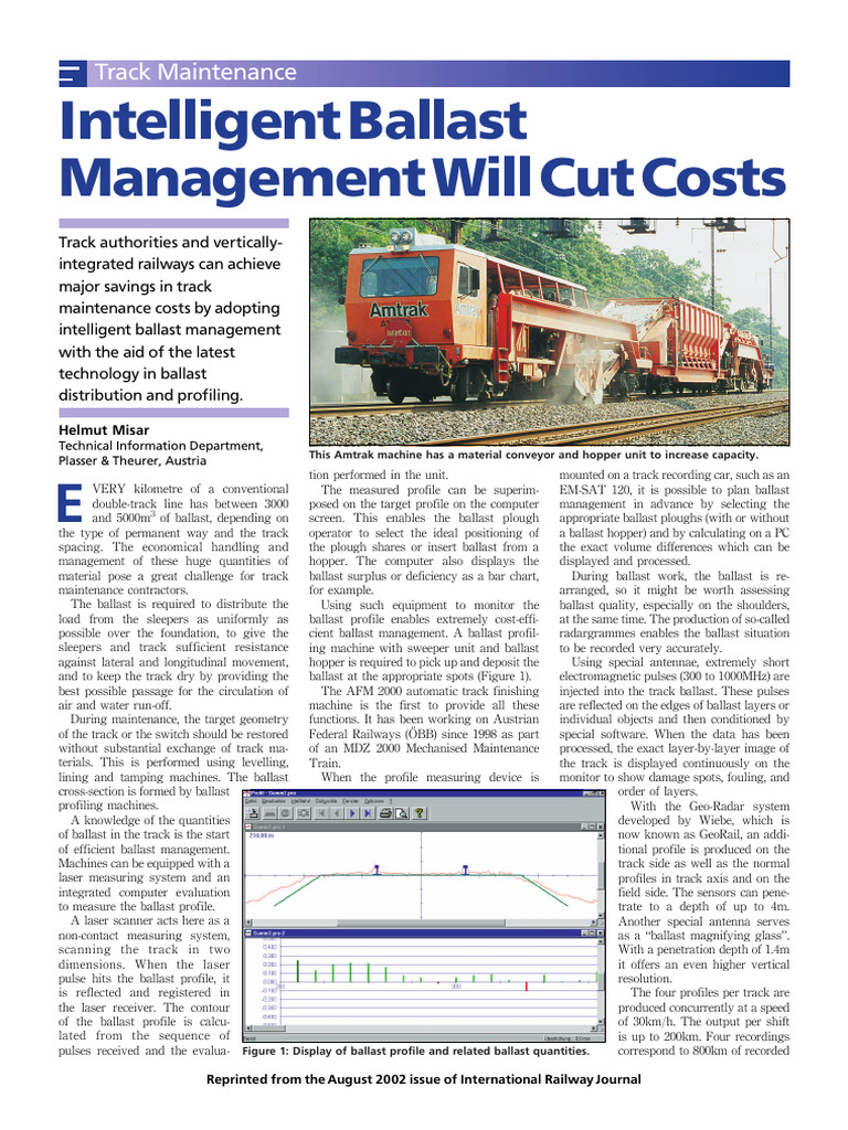 Intelligent Ballast Management Will Cut Costs | PDF